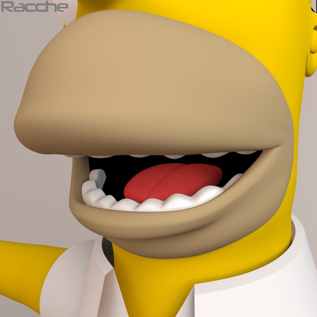 3d Homer Simpson Model