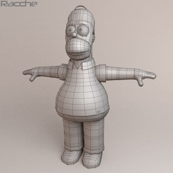 modelo 3d Homero Simpson - TurboSquid 838046 modelo 3d Homero Simpson - TurboSquid 838046