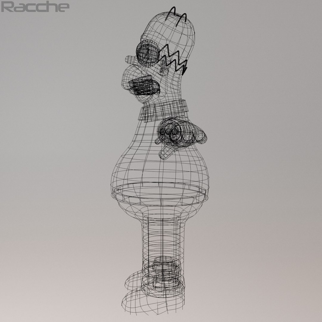 3d Homer Simpson Model