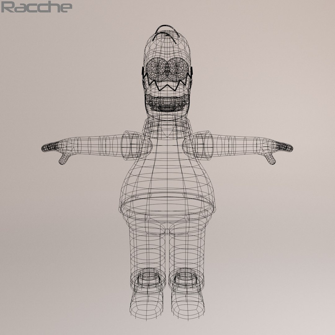 3d Homer Simpson Model