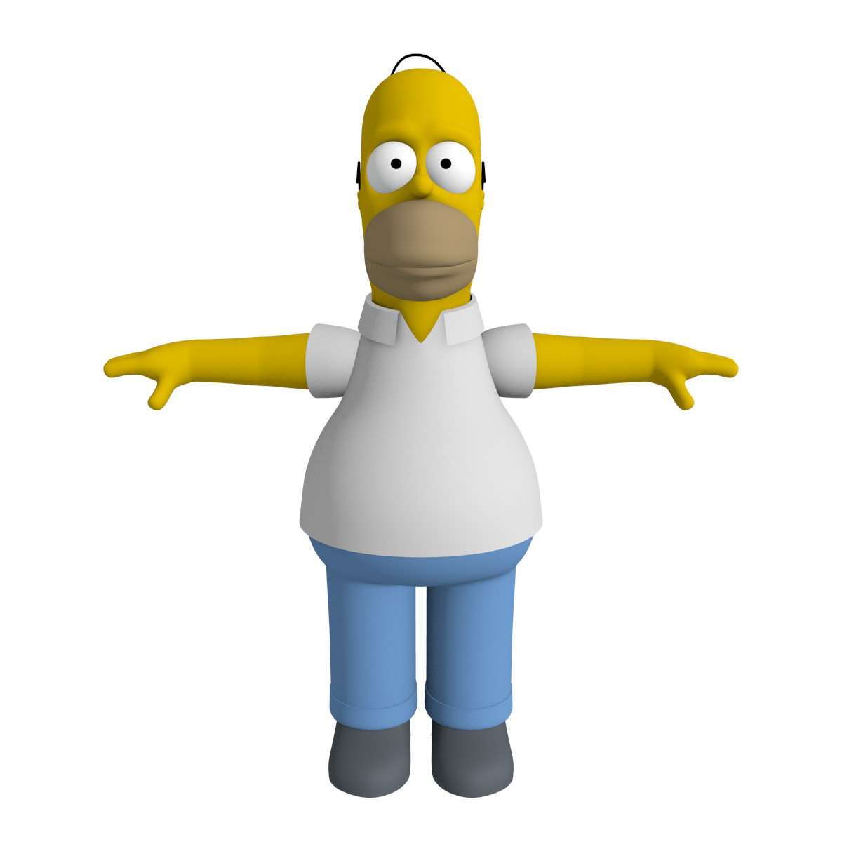 3d homer simpson model