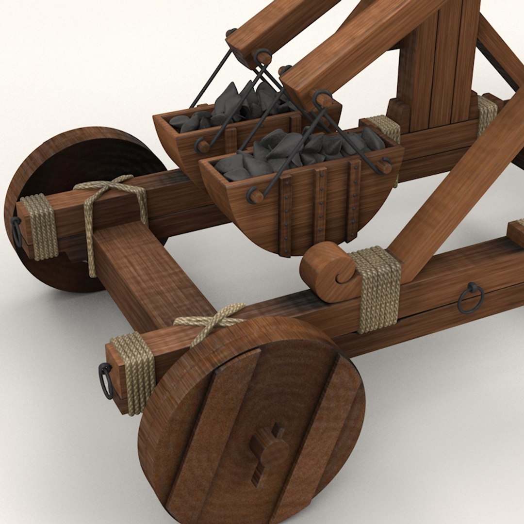 Ancient Norman Catapult 3d Model