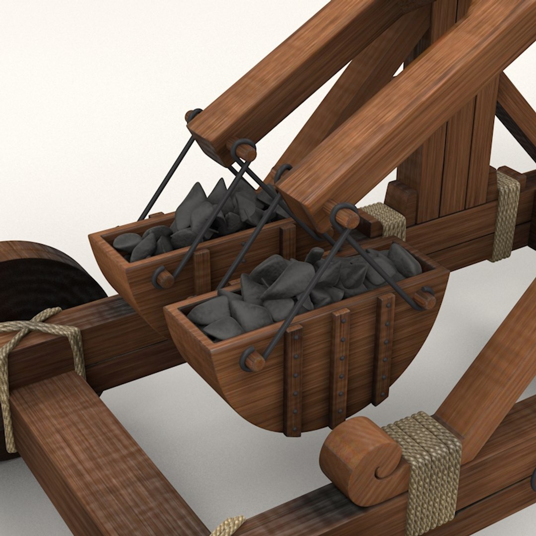 Ancient Norman Catapult 3d Model