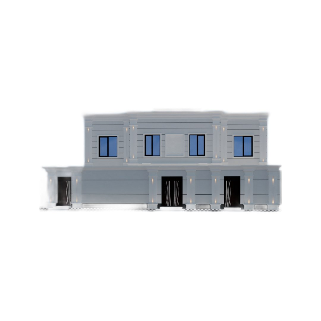 3D Newclassic residential building facade model - TurboSquid 2048271