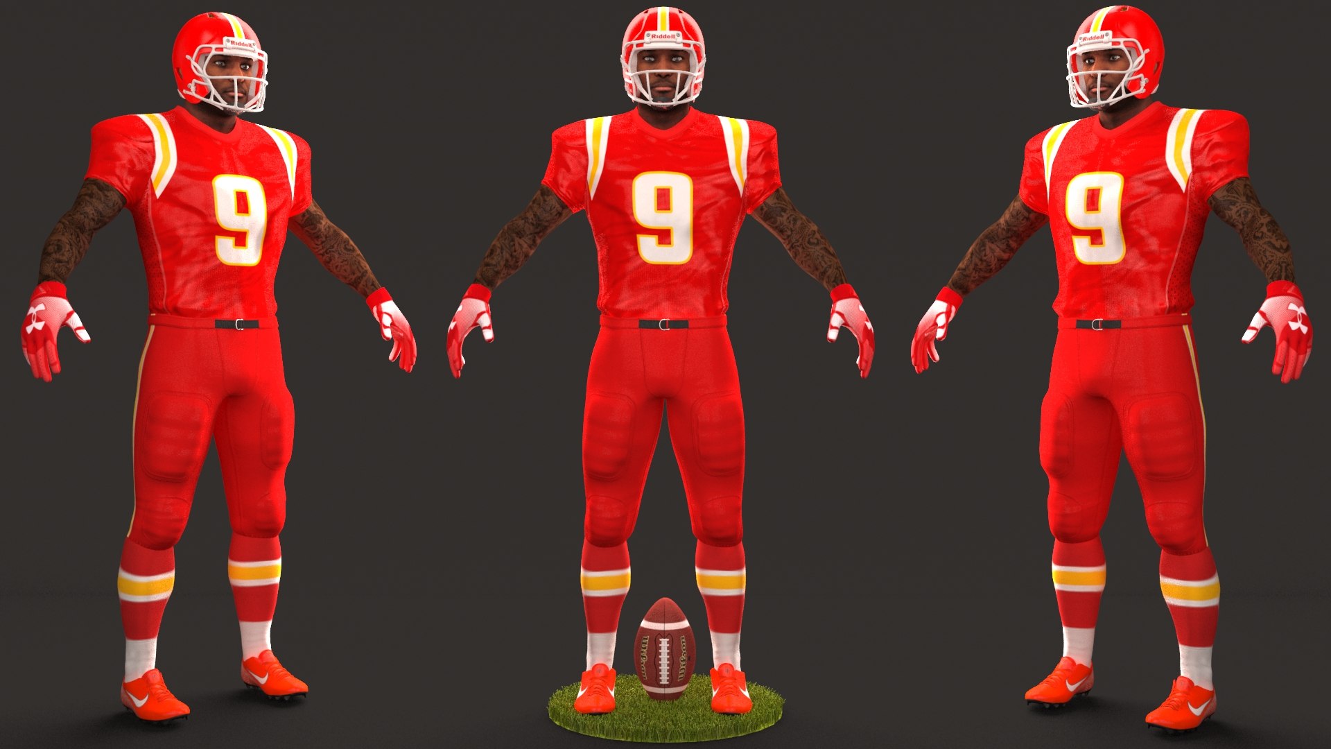 3D Football Player 2020 - TurboSquid 1541785