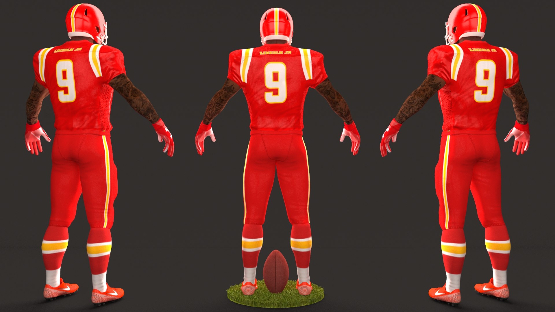 3D Football Player 2020 - TurboSquid 1541785