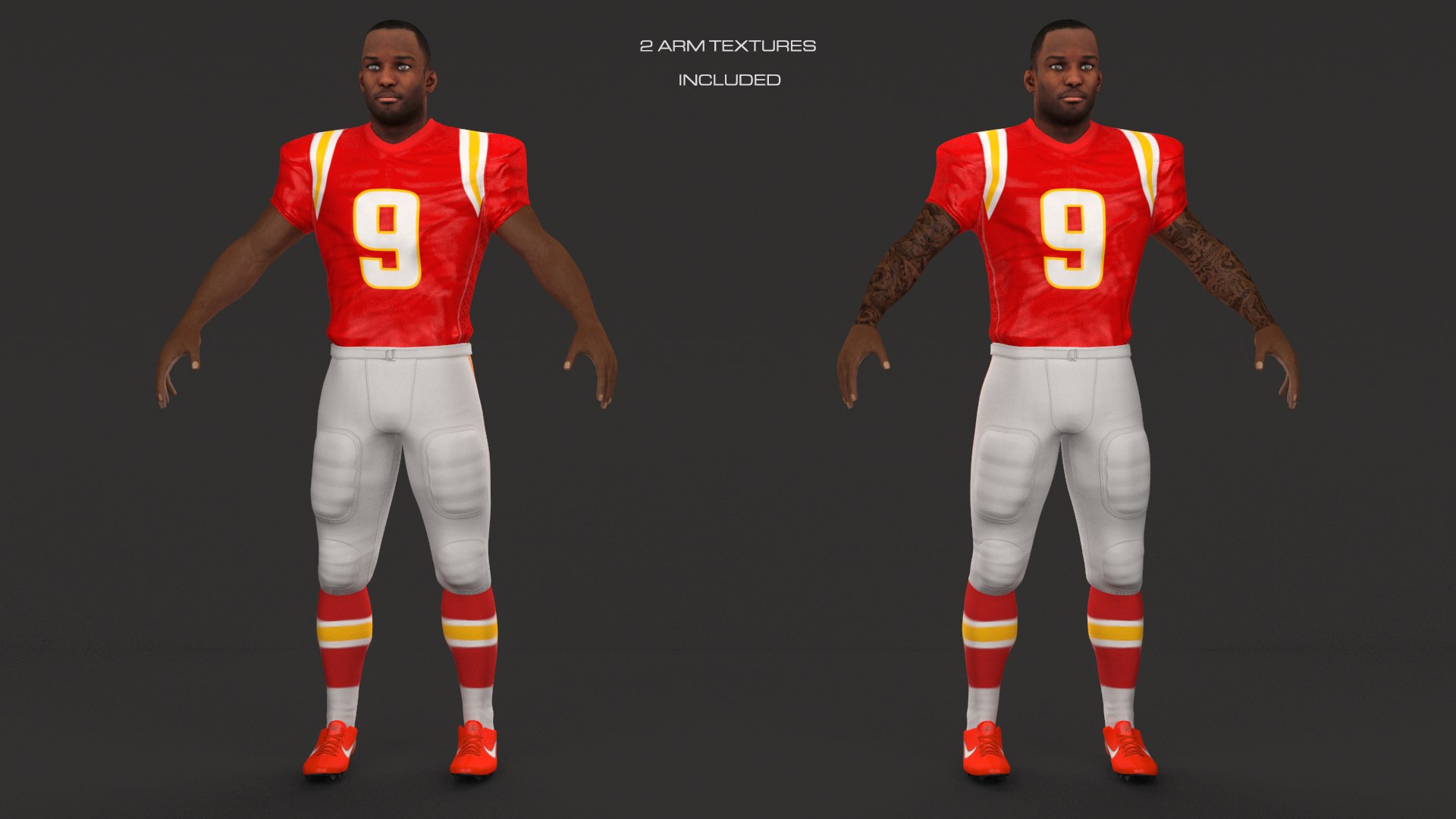 3D Football Player 2020 - TurboSquid 1541785