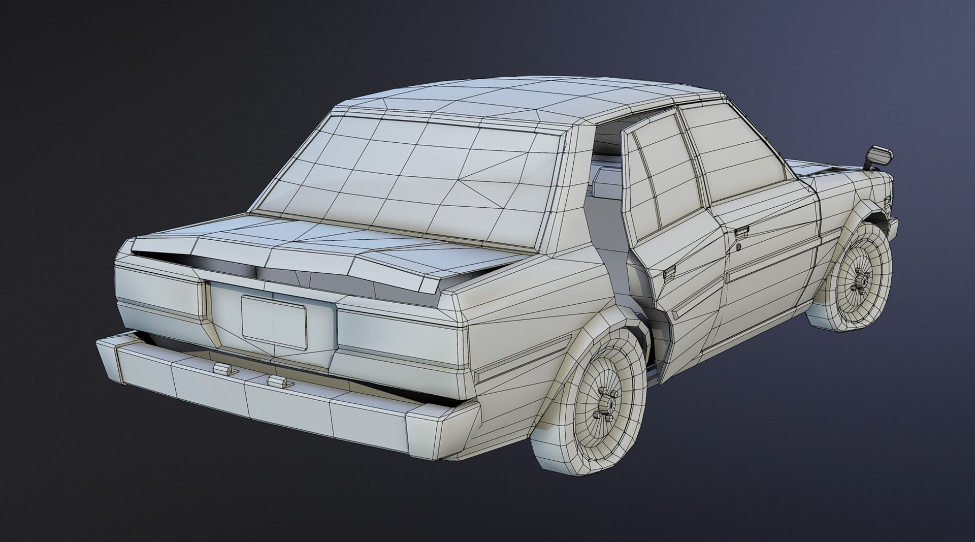 3D Low-poly Rusty Toyota Corolla - TurboSquid 1317488