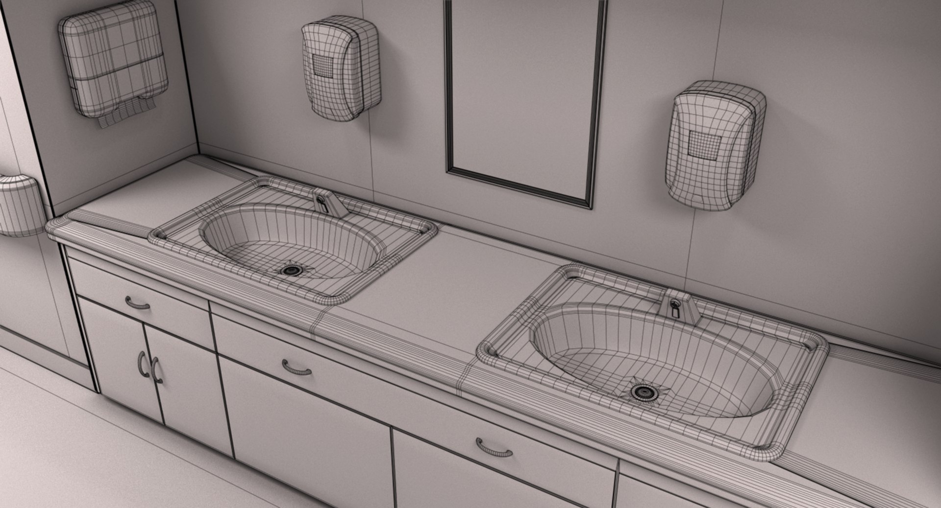 Realistic Hospital Hallway 3D Model - TurboSquid 1248541