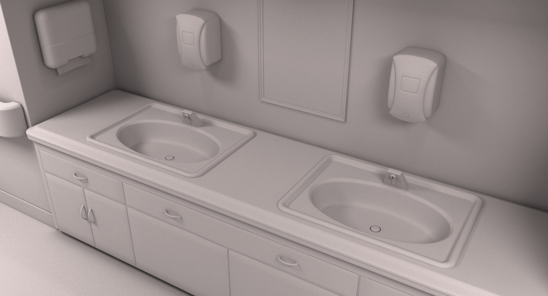 Realistic Hospital Hallway 3D Model - TurboSquid 1248541