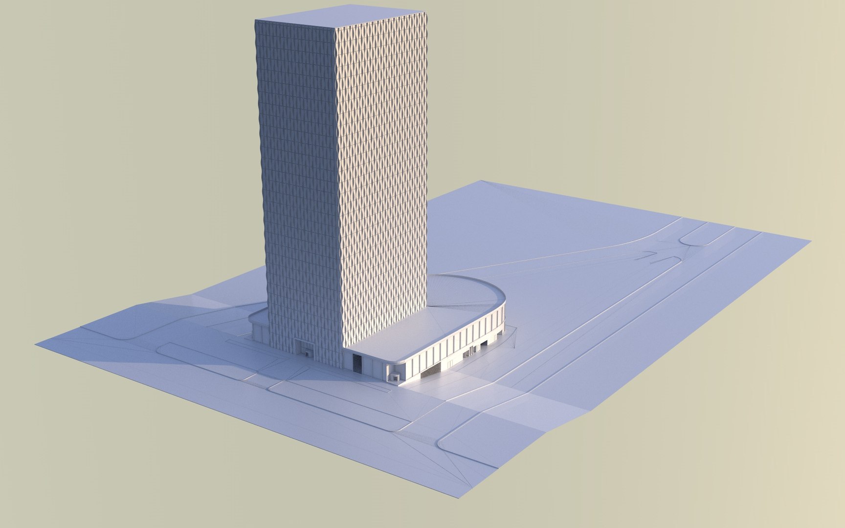 3d Model Skyscraper Exterior