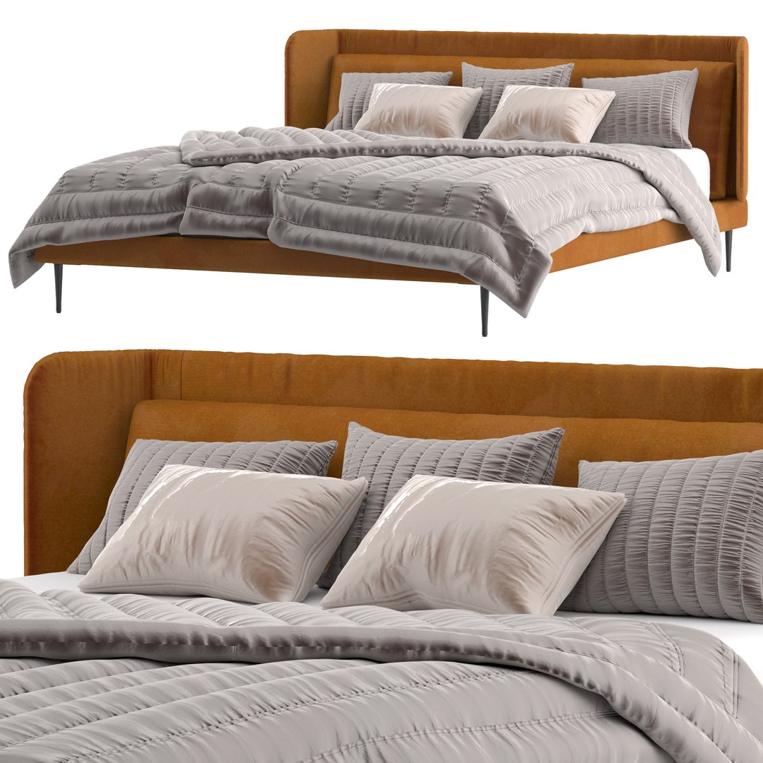 Boconcept Austin Bed 3D Model - TurboSquid 1542700