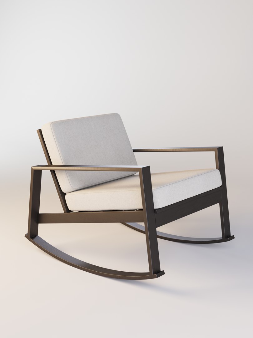 Indio Metal Rocking Outdoor Lounge Chair model - TurboSquid 2154835