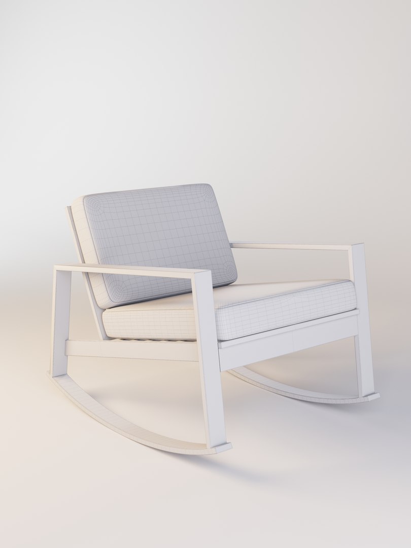 Indio Metal Rocking Outdoor Lounge Chair model - TurboSquid 2154835