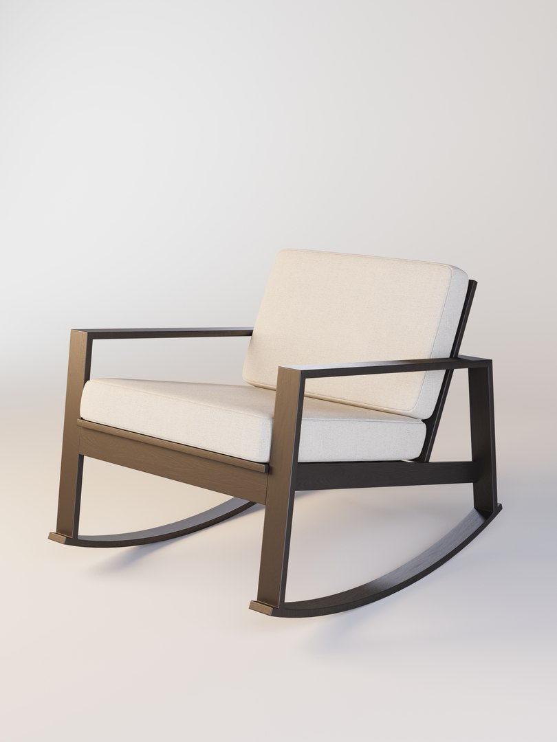 Indio Metal Rocking Outdoor Lounge Chair model - TurboSquid 2154835