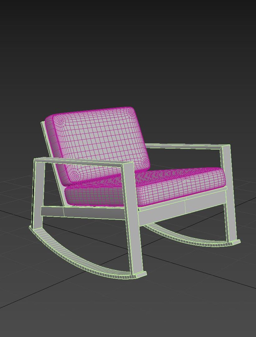 Indio Metal Rocking Outdoor Lounge Chair model - TurboSquid 2154835