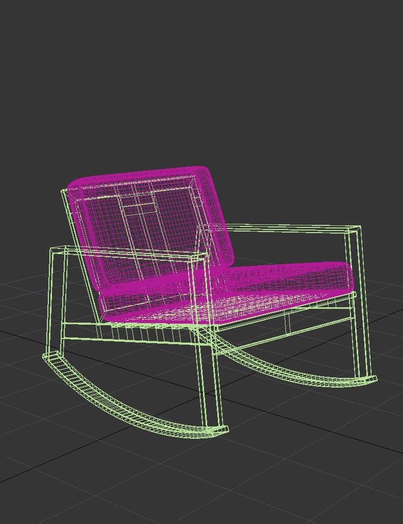 Indio Metal Rocking Outdoor Lounge Chair model - TurboSquid 2154835