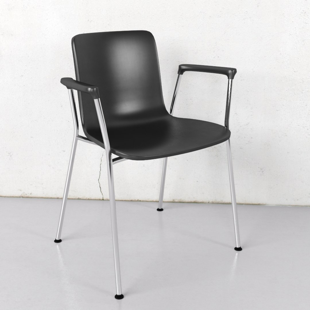 Vitra Hal Chair Stool 3D - TurboSquid 1593769