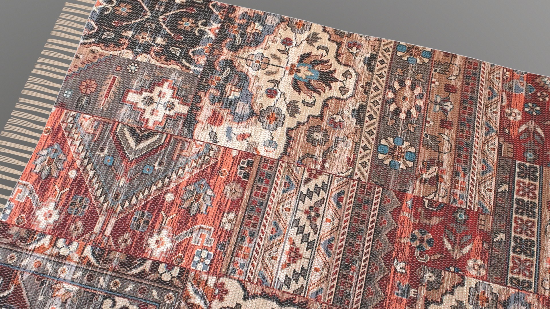 Multicolor Cotton Carpet 3D - TurboSquid 2023870
