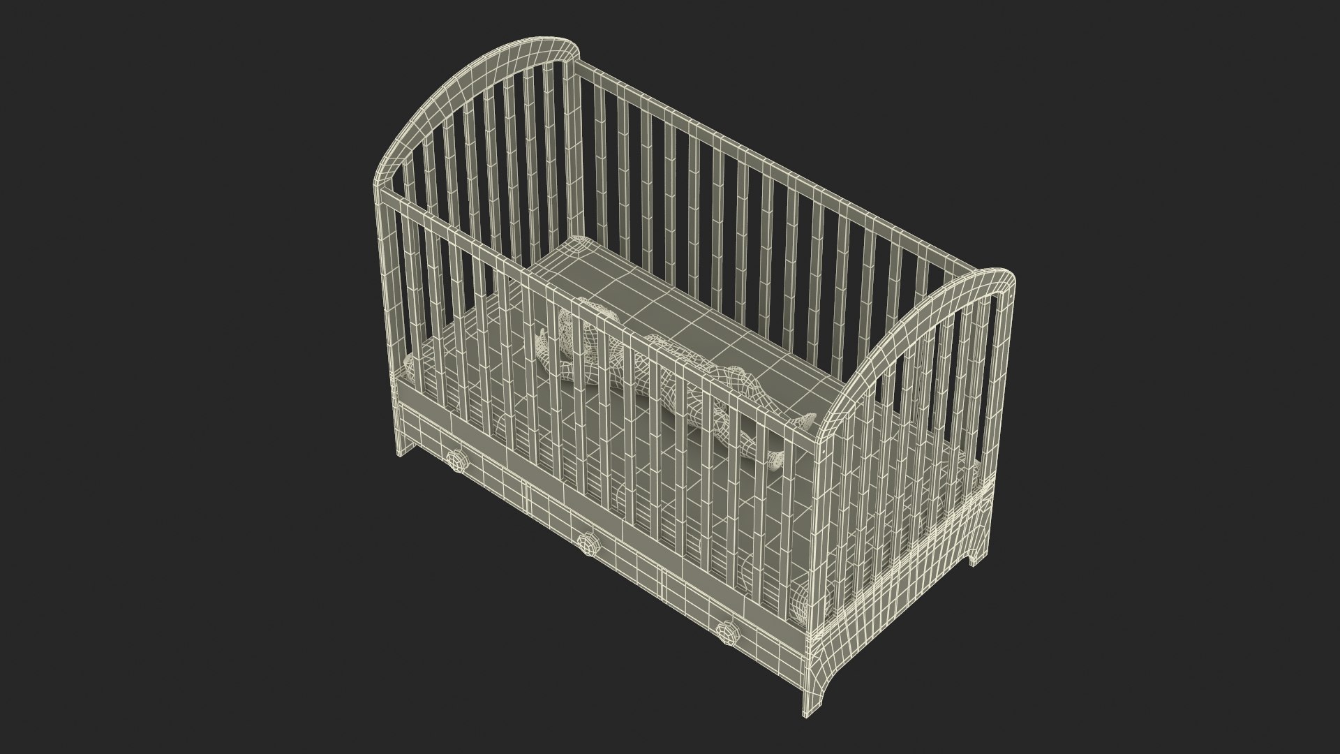 Baby Boy In The Crib 3D - TurboSquid 2271670