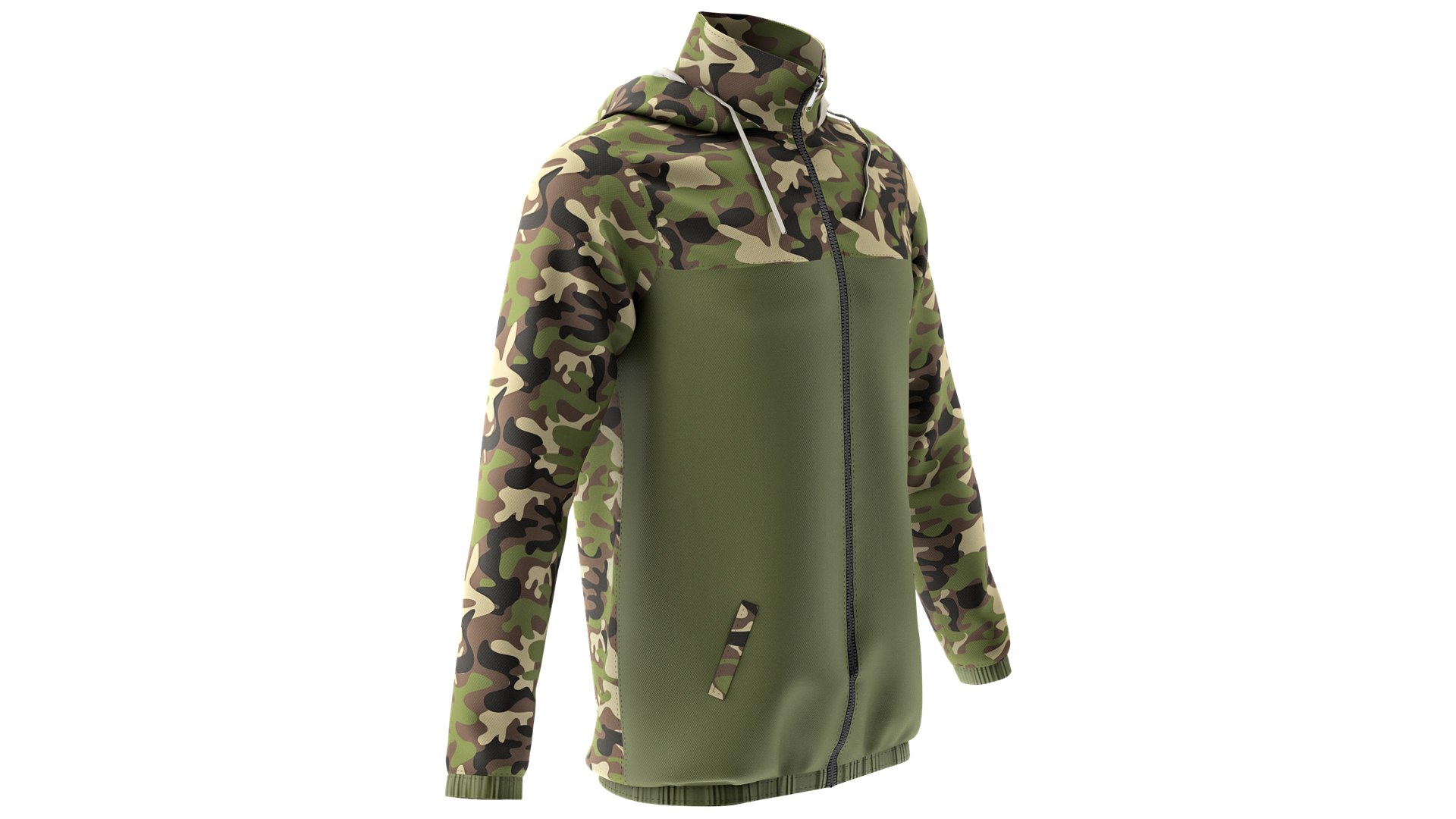 Windbreaker jacket 3D model - TurboSquid 1542203