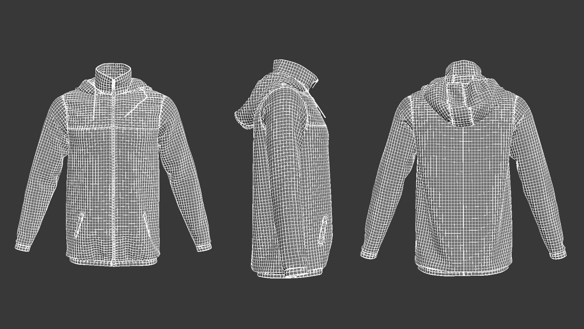 Windbreaker jacket 3D model - TurboSquid 1542203