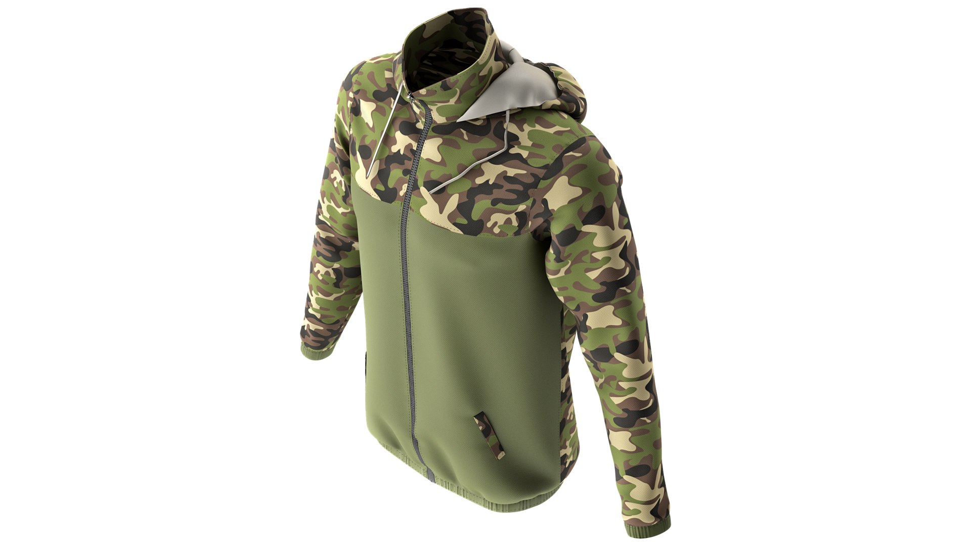 Windbreaker jacket 3D model - TurboSquid 1542203