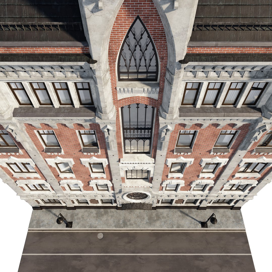 Gothic Building Facade 3D Model - TurboSquid 1440260