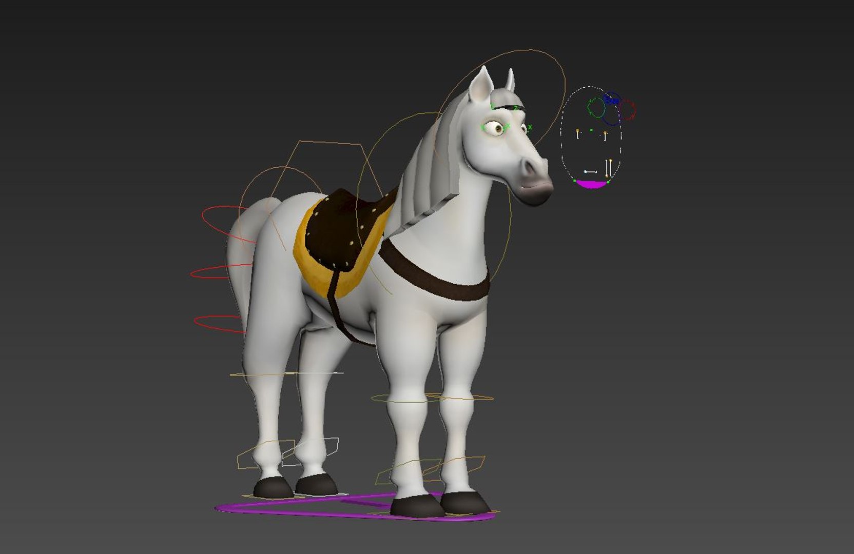 3D Stylized Horse Rig - TurboSquid 1663447