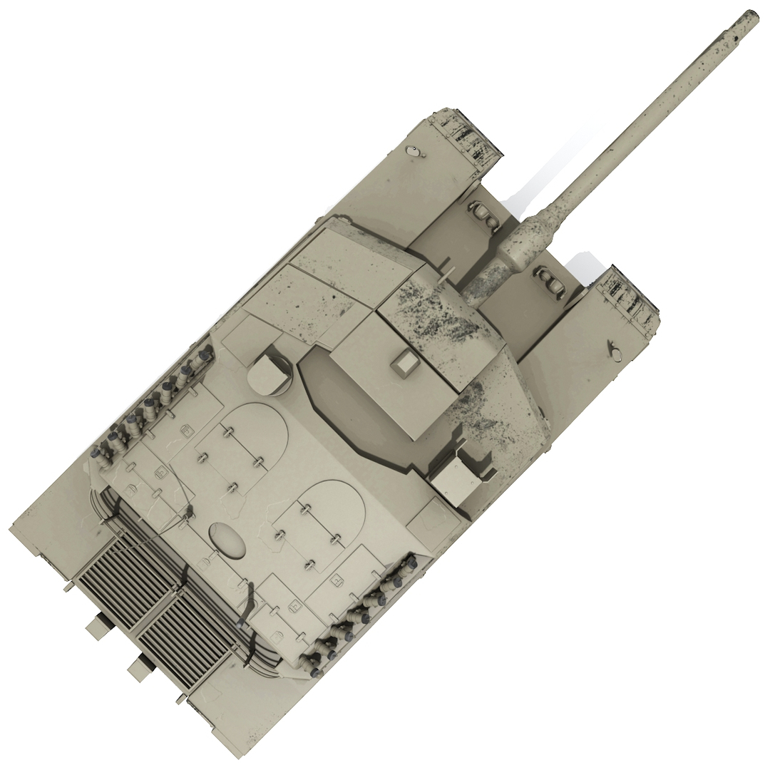 altay turkish main battle tank 3d obj