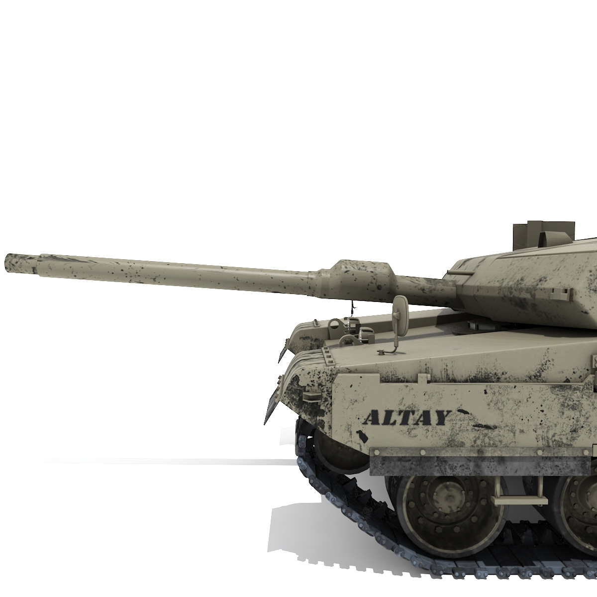 altay turkish main battle tank 3d obj