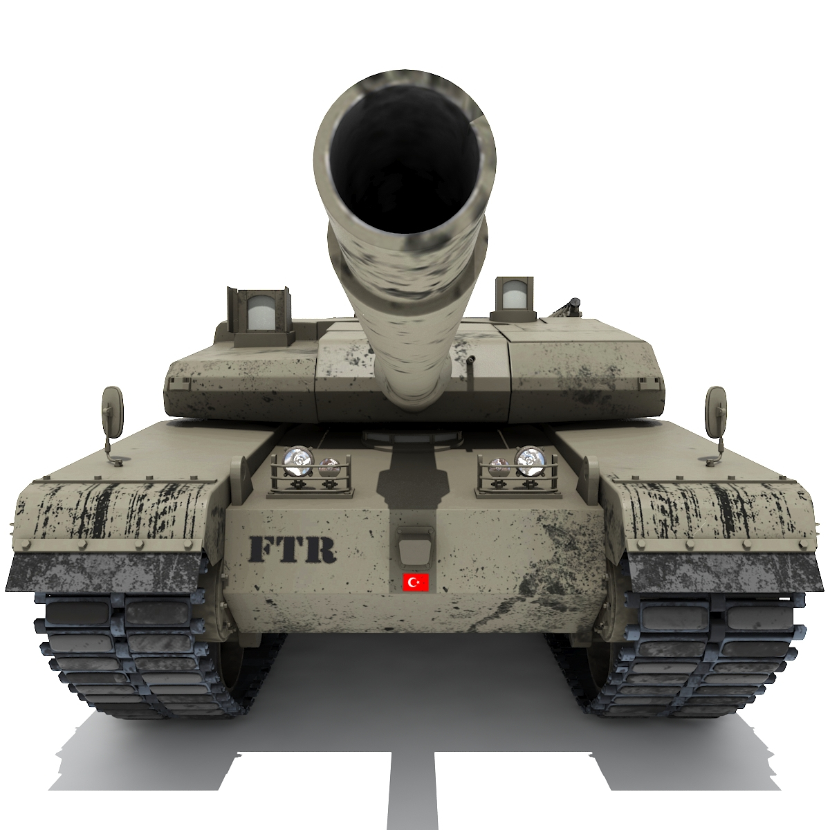 altay turkish main battle tank 3d obj