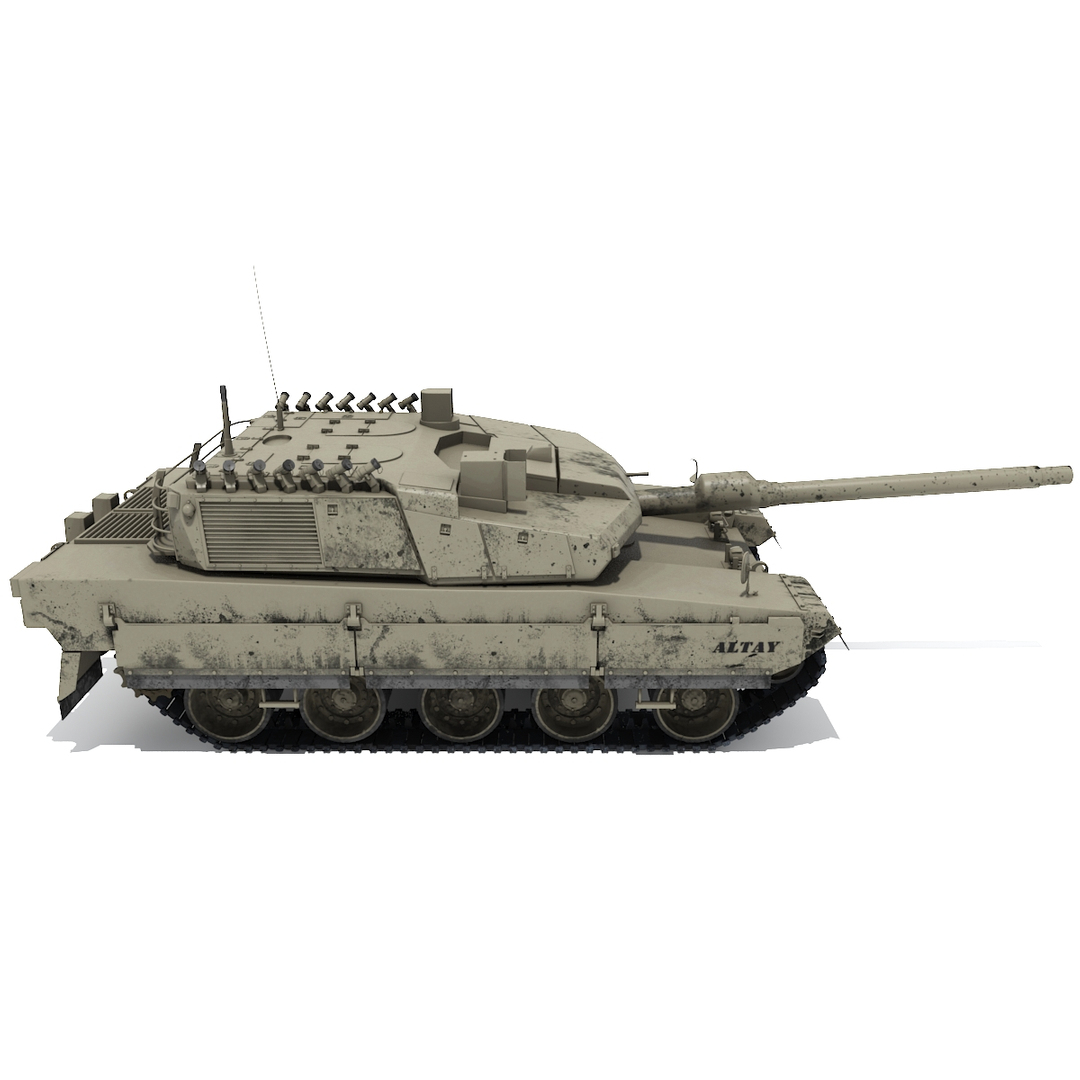 altay turkish main battle tank 3d obj