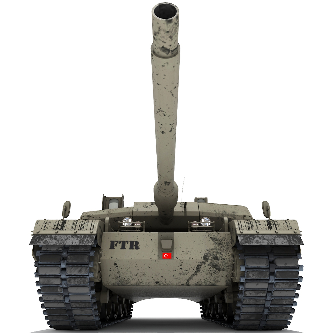 altay turkish main battle tank 3d obj
