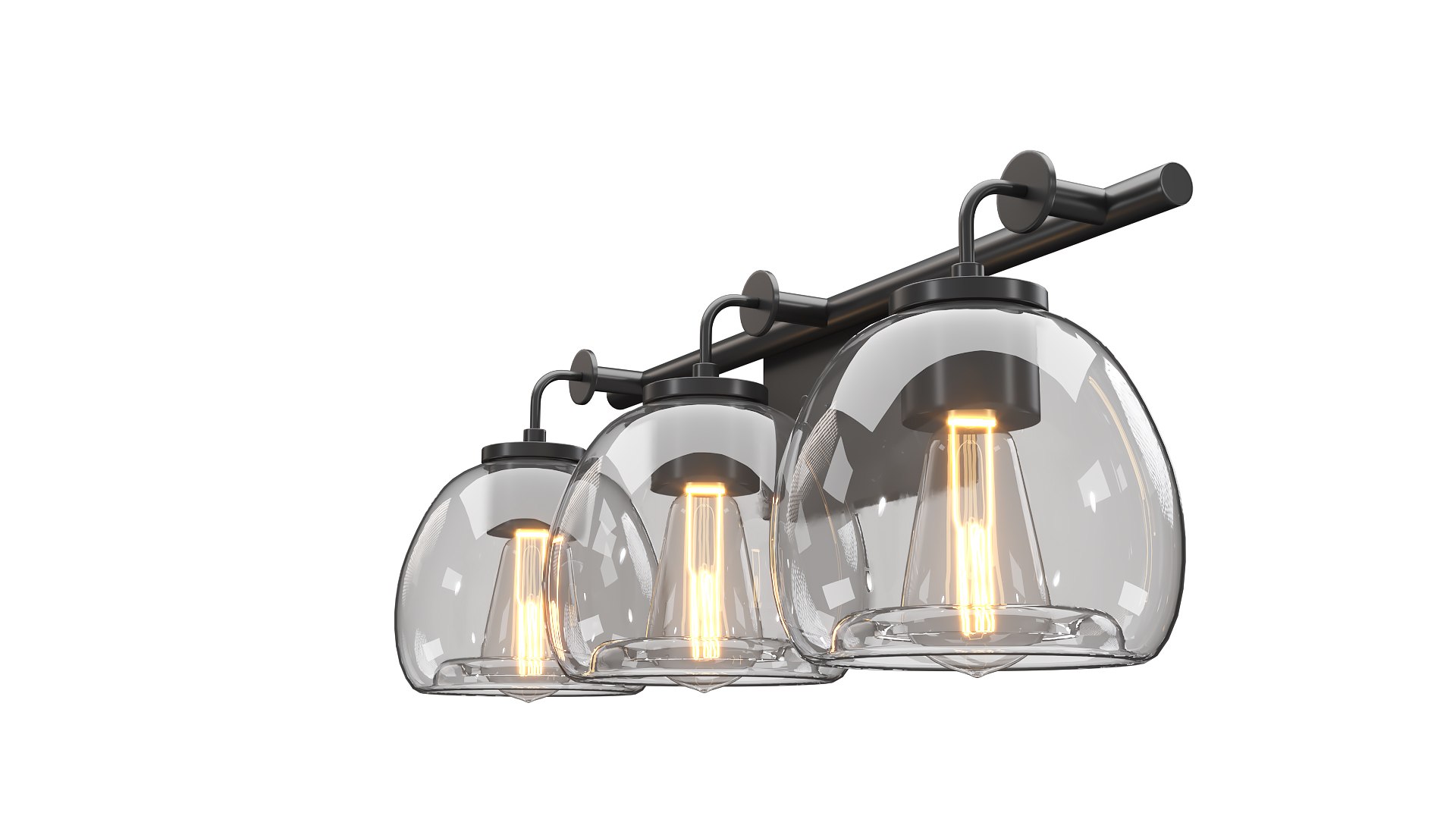 Caisson 3-Light Bathroom Vanity Wall Light 3D Model - TurboSquid 2292146