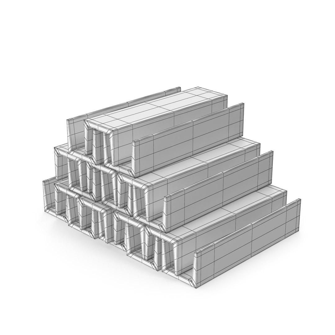 Concrete Trenches Model - TurboSquid 2142094