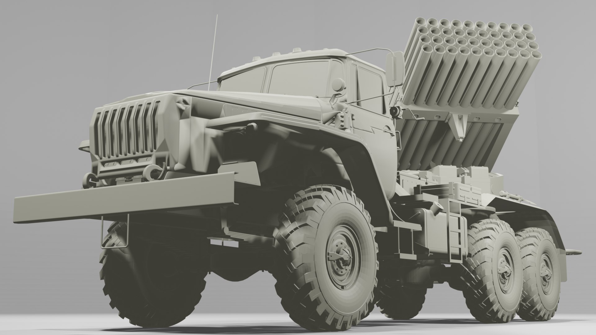 Multiple launch rocket system Grad STL 3D 모델 - TurboSquid 1983890
