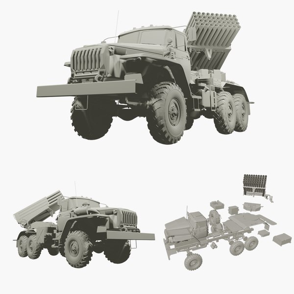 Multiple launch rocket system Grad STL 3D 모델 - TurboSquid 1983890