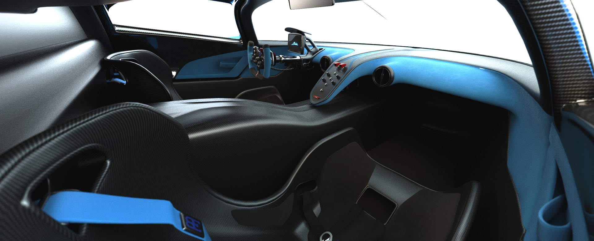 Bugatti Bolide 2021 Opening doors model - TurboSquid 1717842