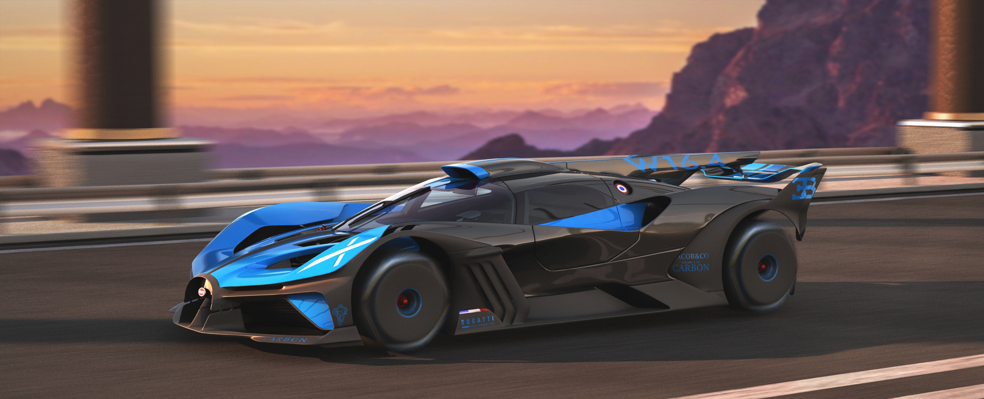 Bugatti Bolide 2021 Opening Doors Model - TurboSquid 1717842