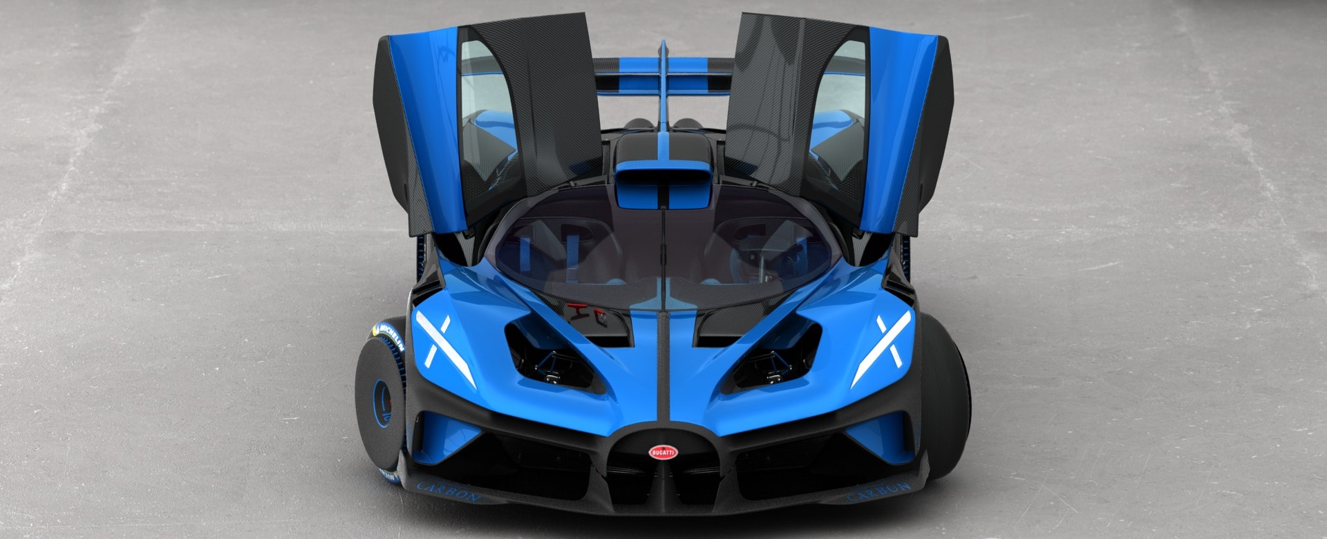 Bugatti Bolide 2021 Opening doors model - TurboSquid 1717842