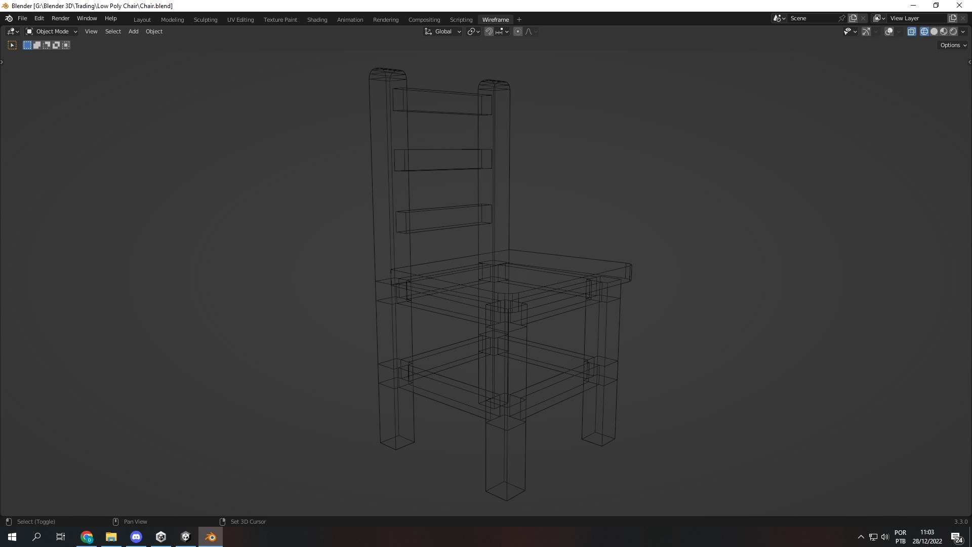Free Low Poly Chair 3D - TurboSquid 2006464