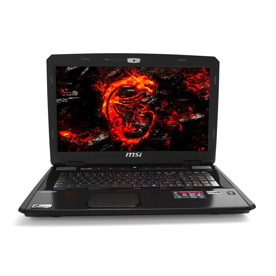 MSI GT Gaming Series Laptop model - TurboSquid 2050541