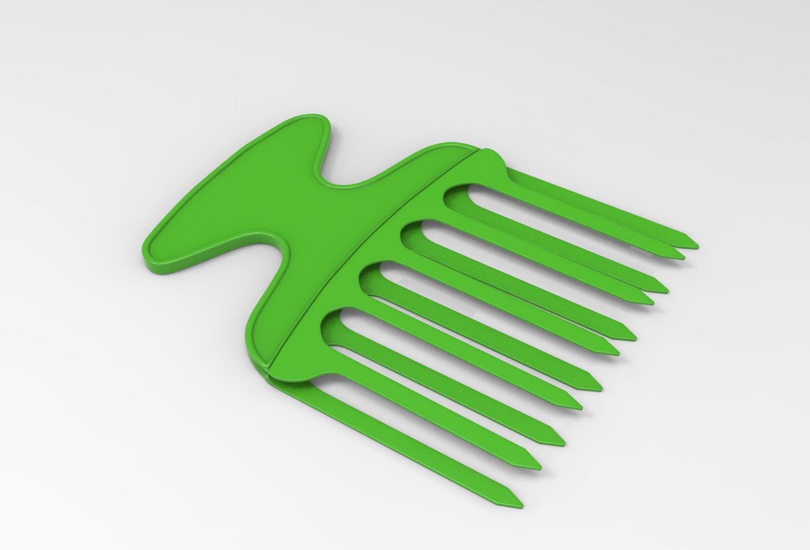 Afro Perm Comb 3D Model - TurboSquid 2305639