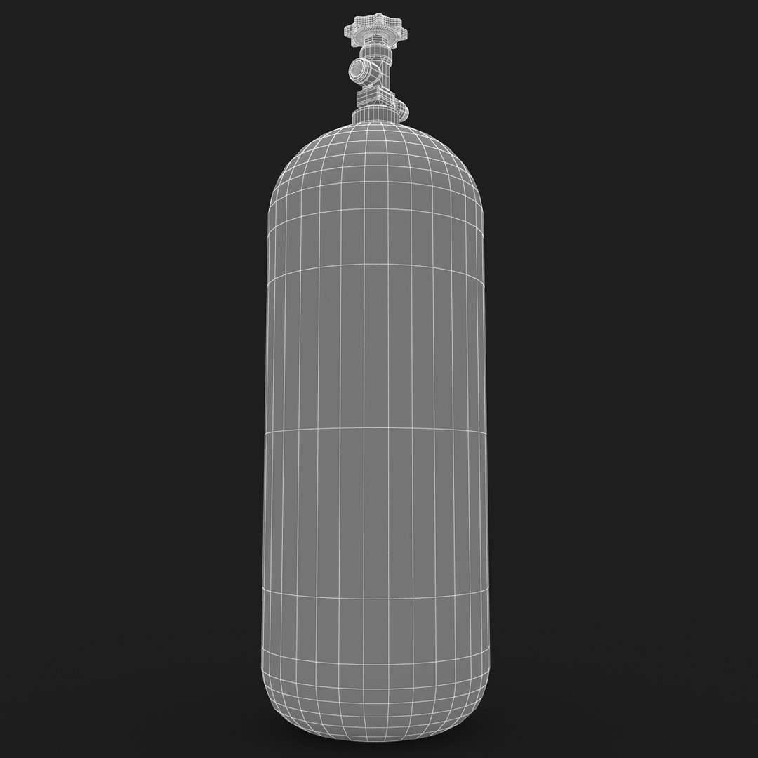 3d 3ds Realistic Gas Cylinder 7