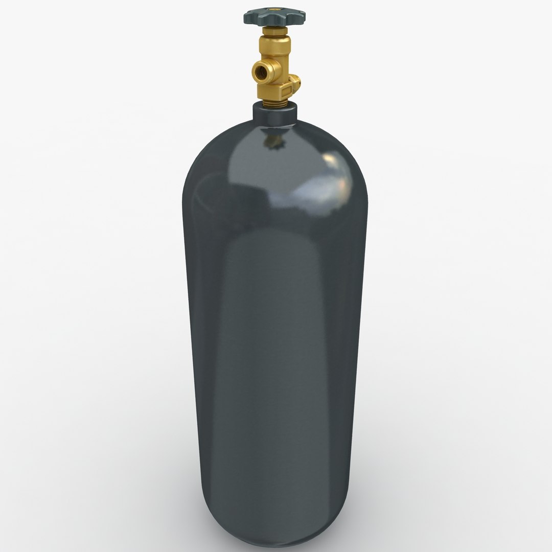 3d 3ds Realistic Gas Cylinder 7