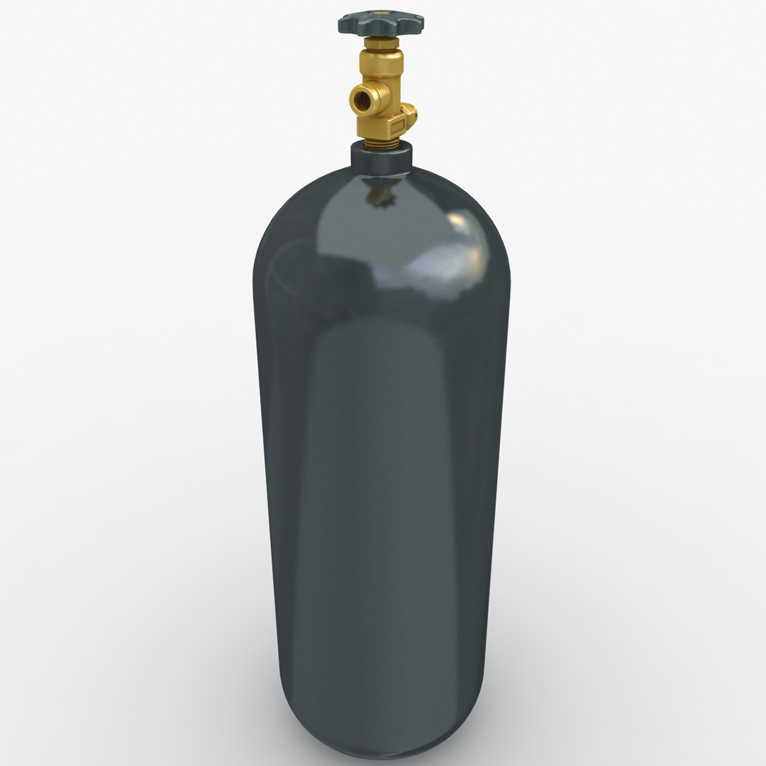 3d 3ds Realistic Gas Cylinder 7