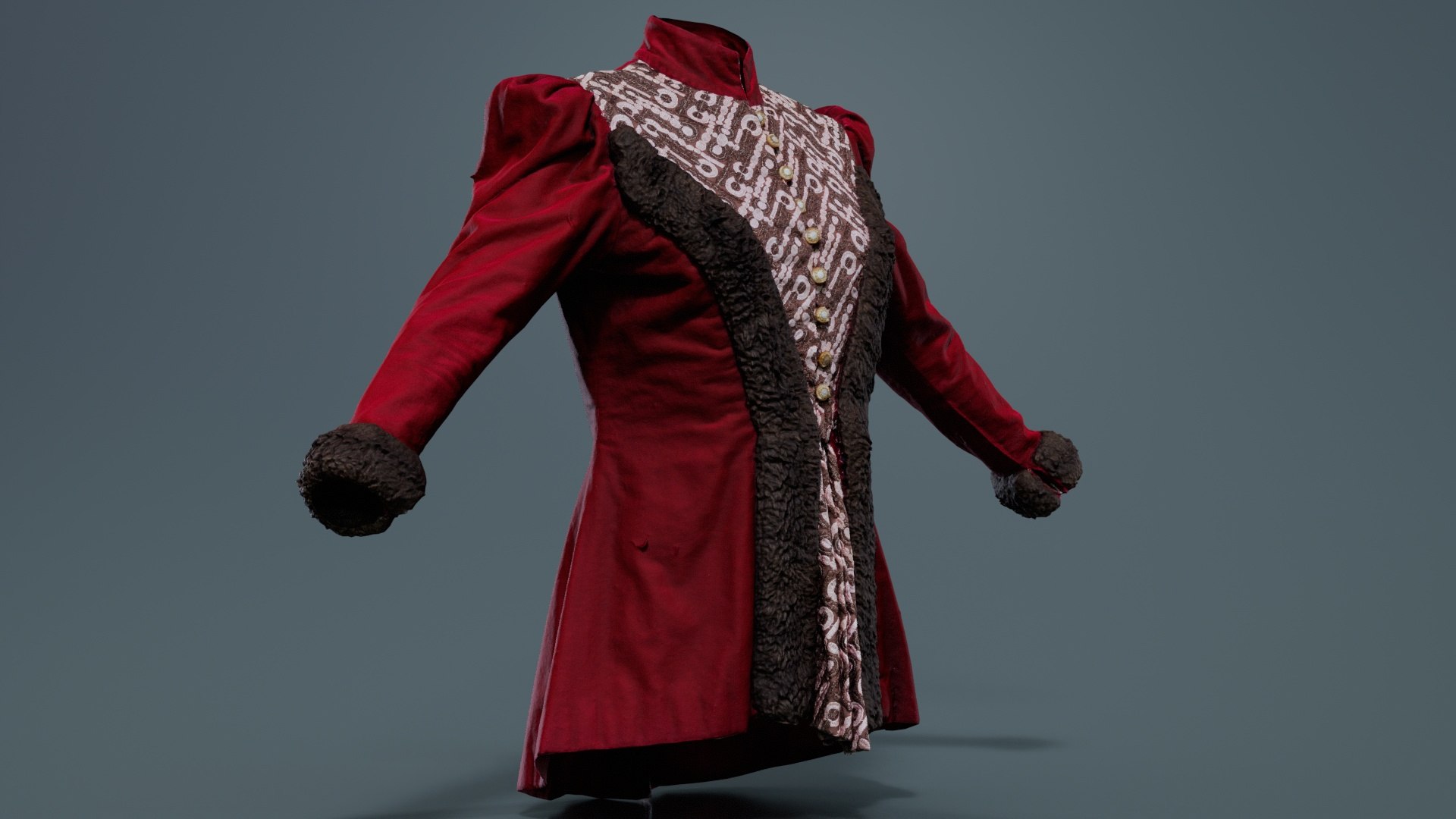 3D Queen Jacket Remastered - TurboSquid 2360214