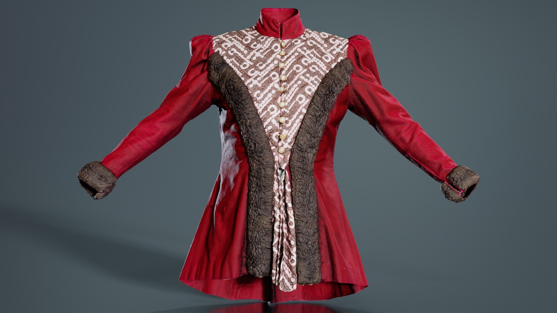 3D Queen Jacket Remastered - TurboSquid 2360214
