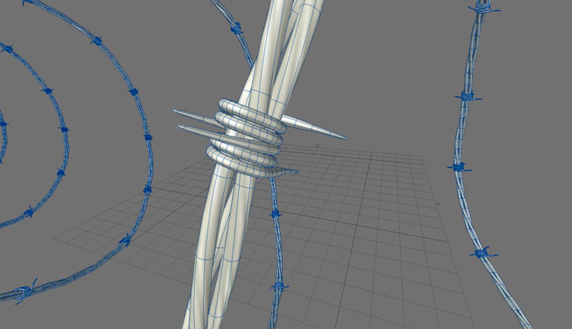 Barbed Wire 3d Dxf